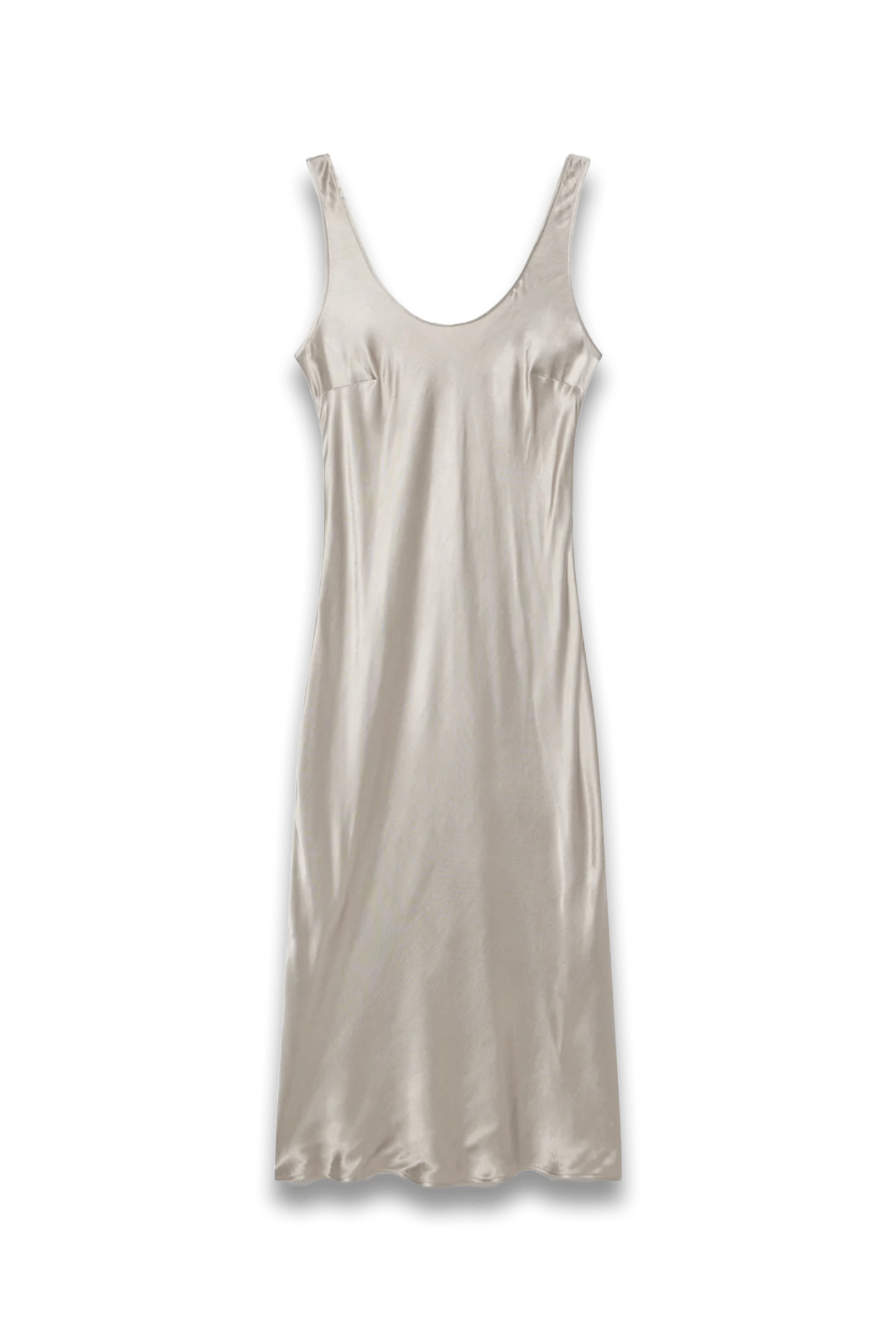 Neutral Satin Slip Dress – Wardrobe Icons