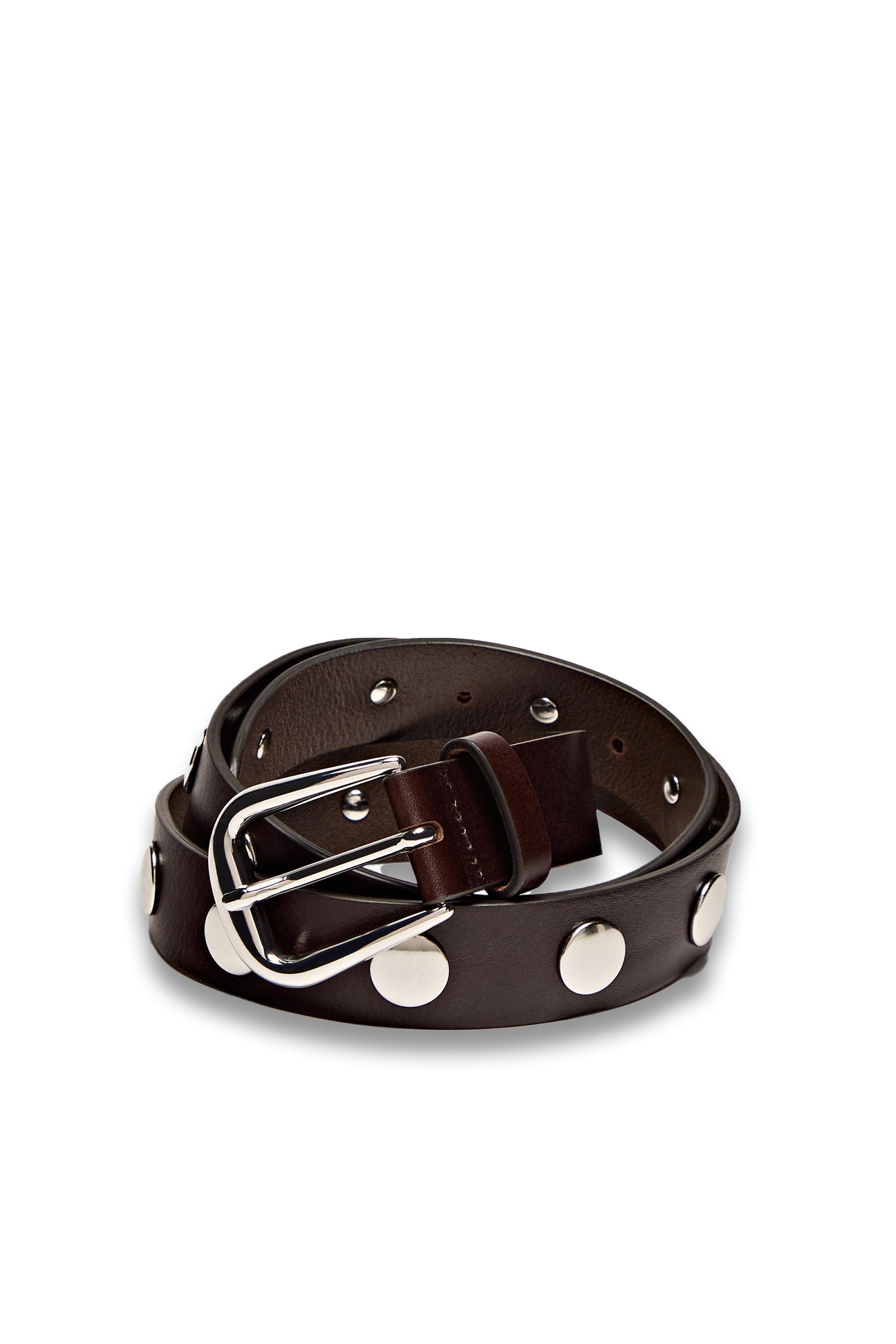 Studded nappa leather belt – Wardrobe Icons
