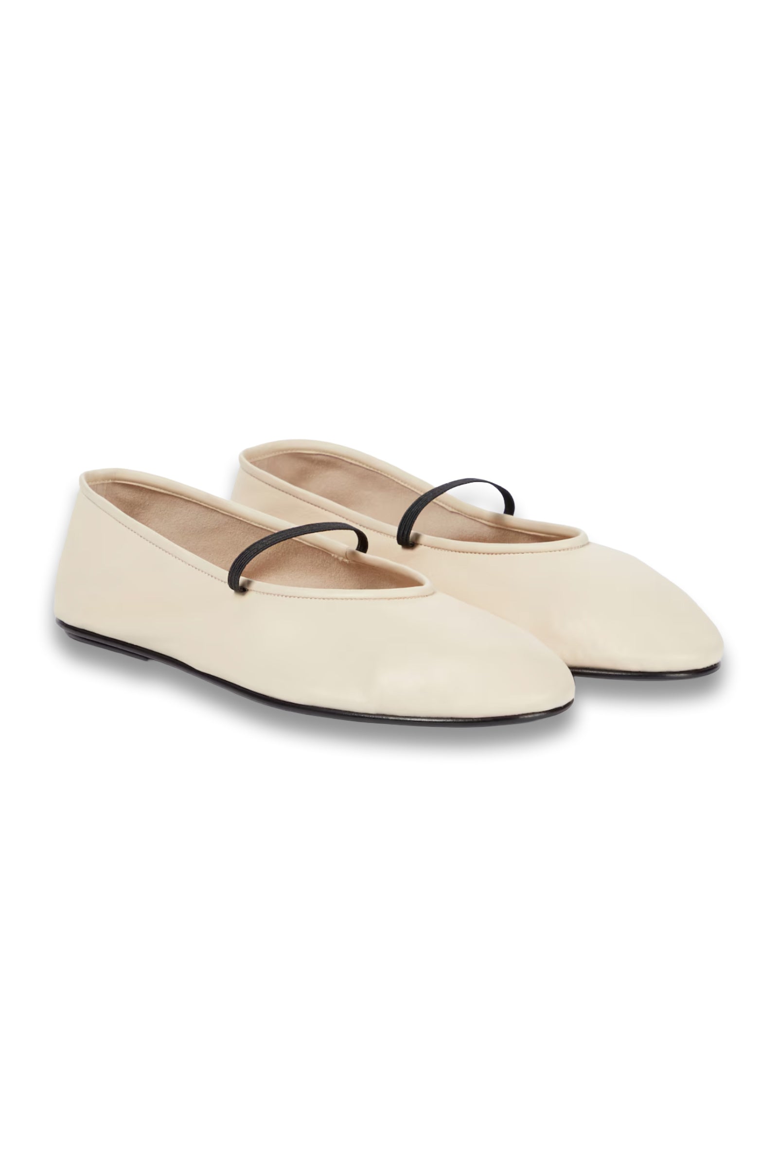 Elastic Leather Ballet Flats – Wardrobe Icons