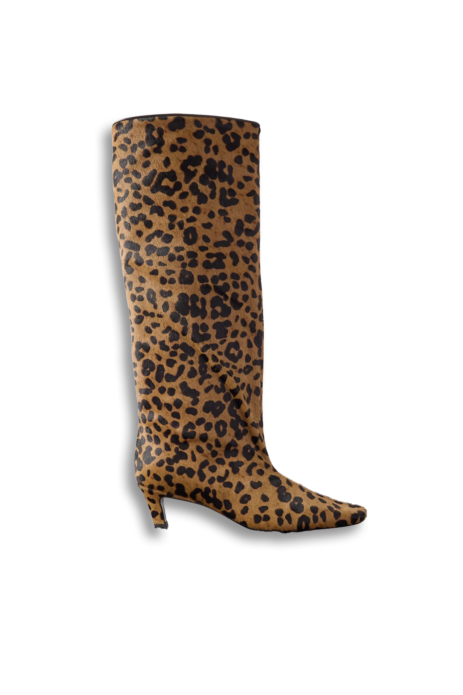 The Wide Shaft Leopard-print Calf-hair Knee Boots – Wardrobe Icons