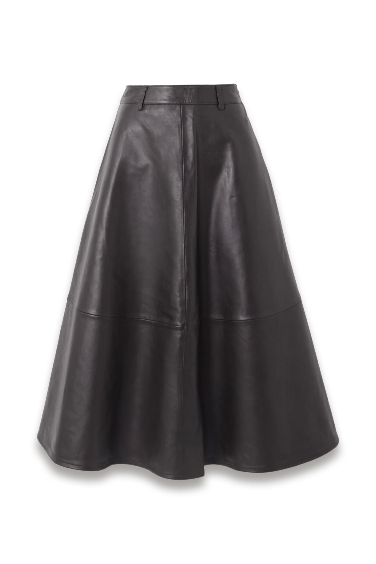 Savil Paneled Leather Midi Skirt – Wardrobe Icons