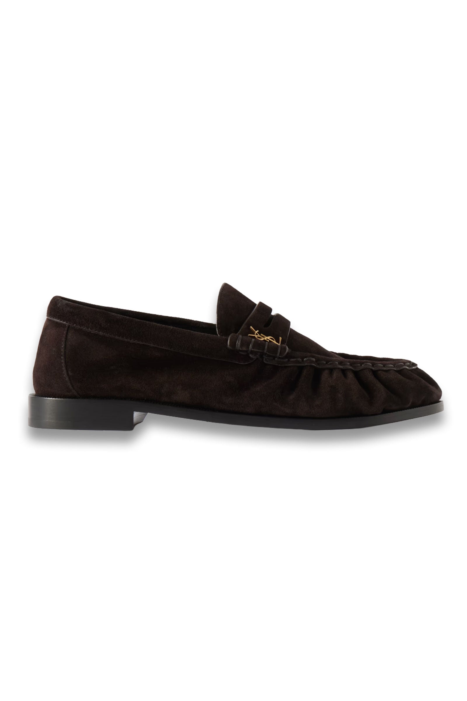 Le Loafer Logo-Embellished Suede Loafers – Wardrobe Icons