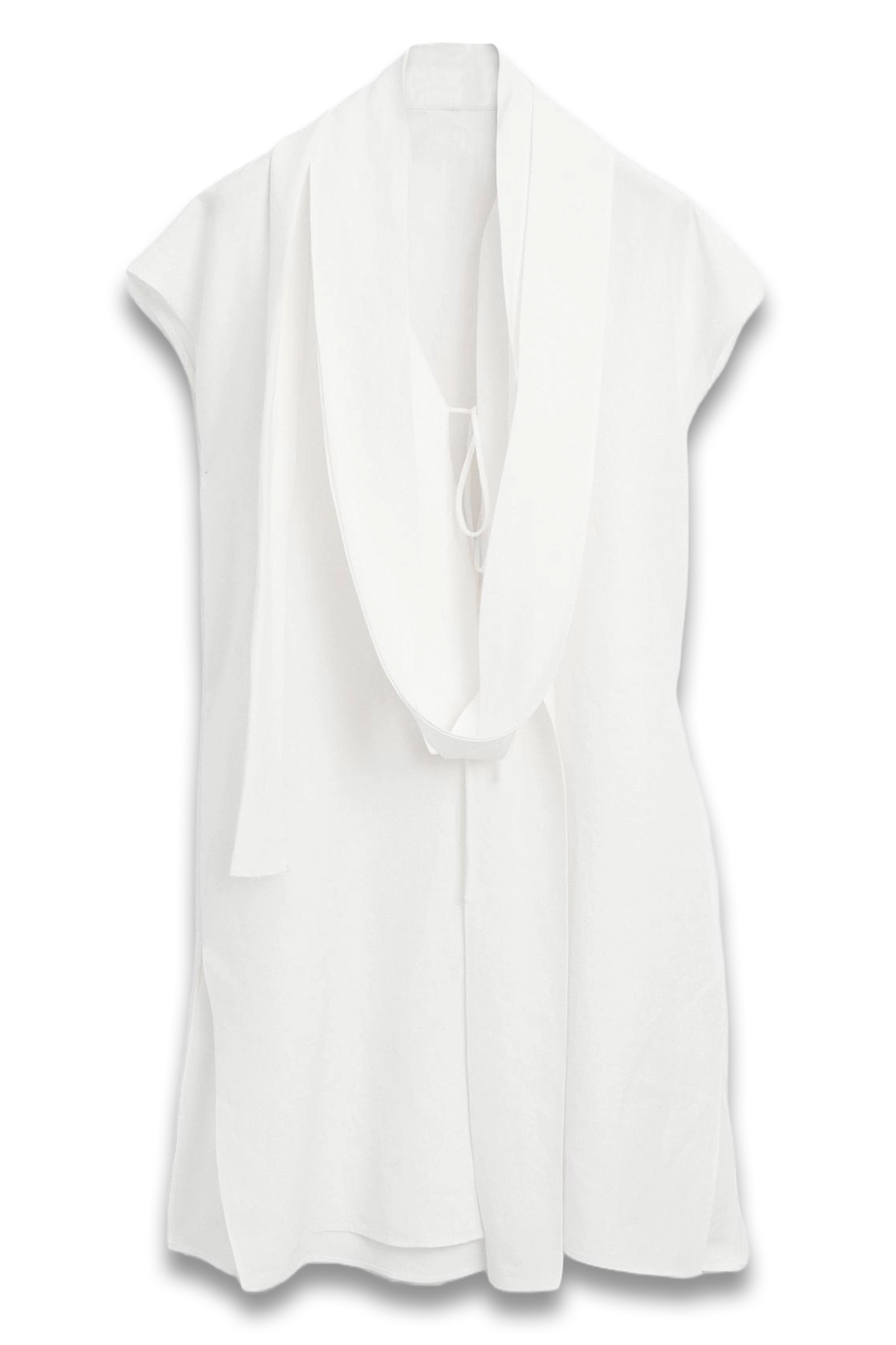 Linen Tunic Shirt with Scarf Detail - Limited Edition – Wardrobe Icons