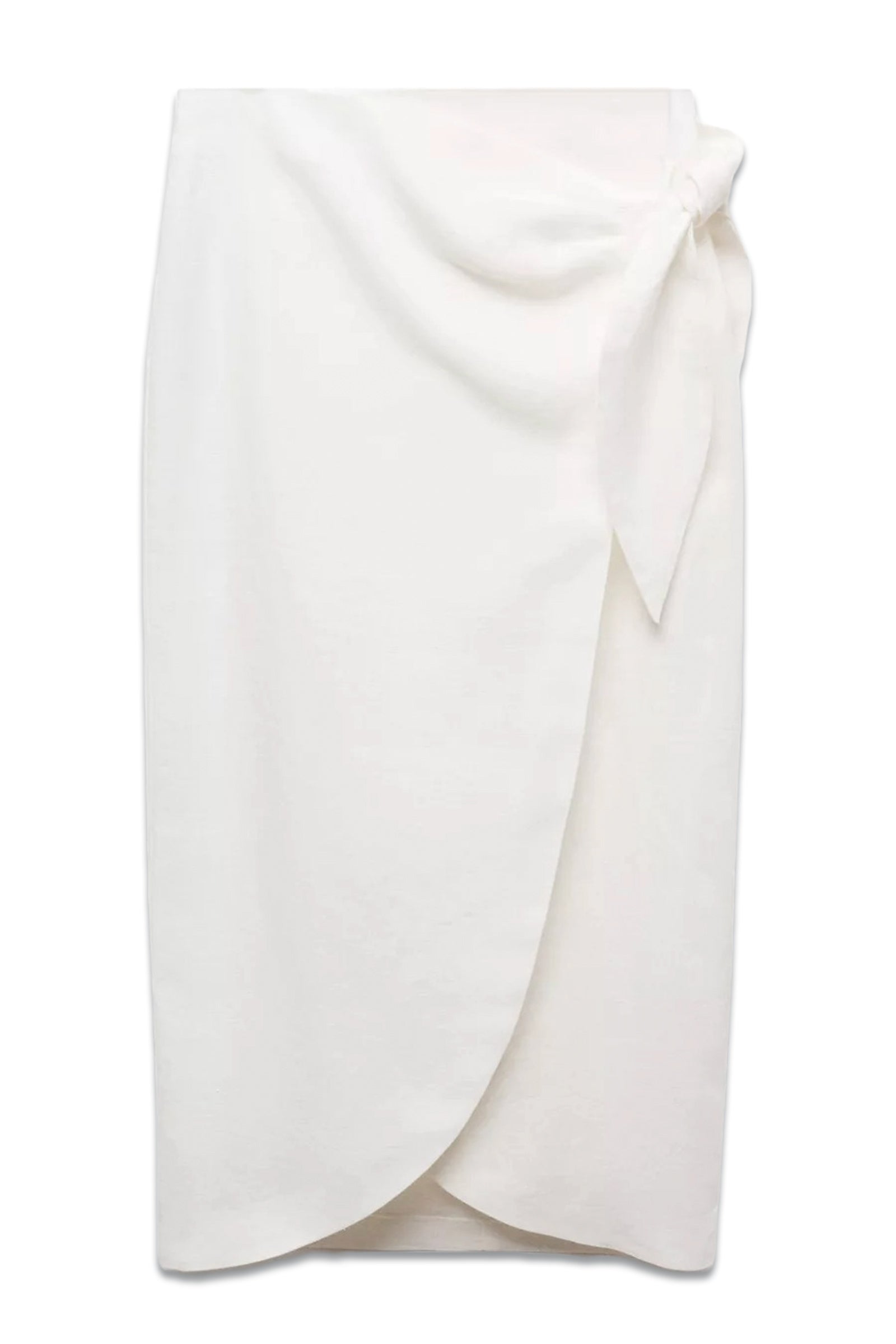 Pareo Linen Wrap Skirt, in White – Wardrobe Icons